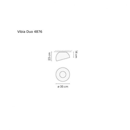 Vibia Duo 4876/4880 Lampada a soffitto prezzo