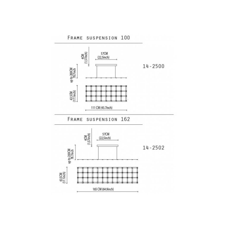 Quasar Frame Suspension lamp price